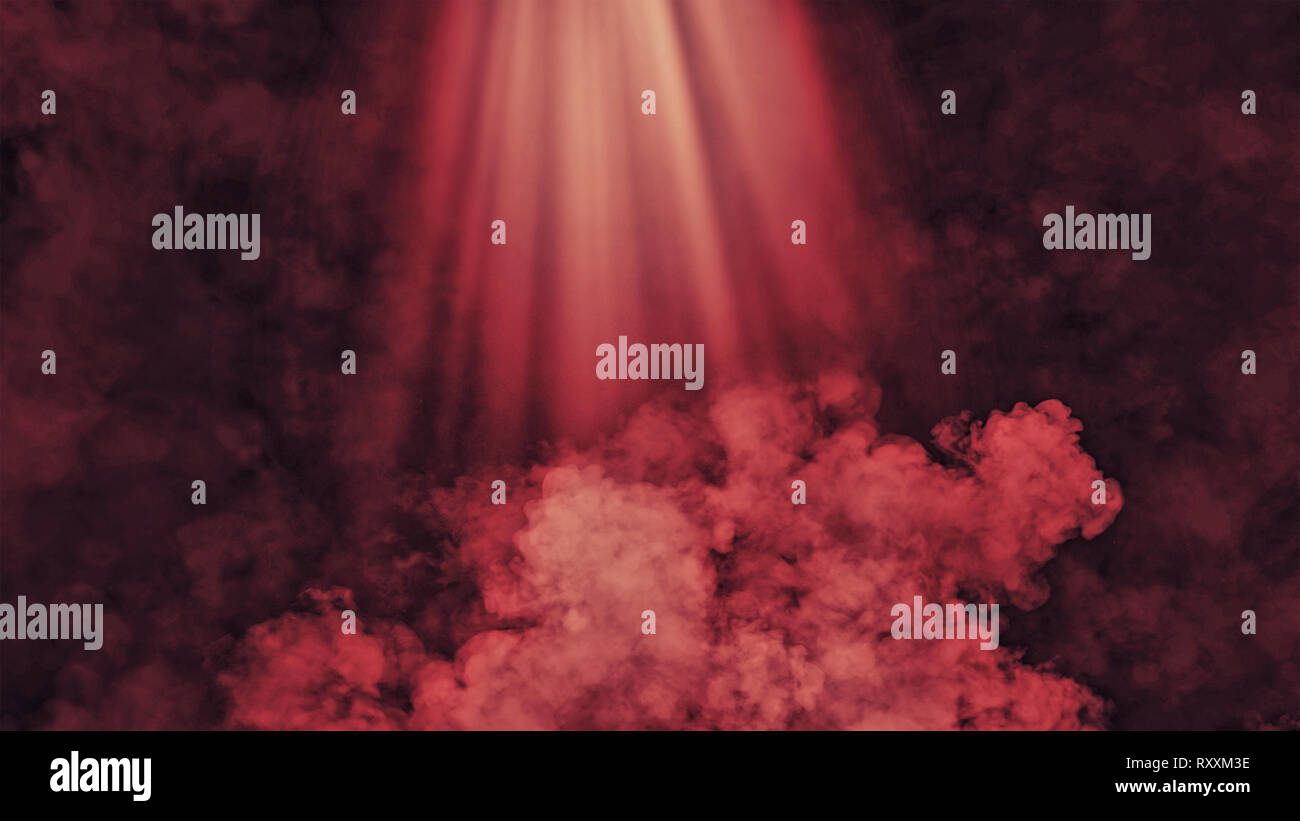 Abstract red smoke with light effect. Lighting spotlighting texture ...