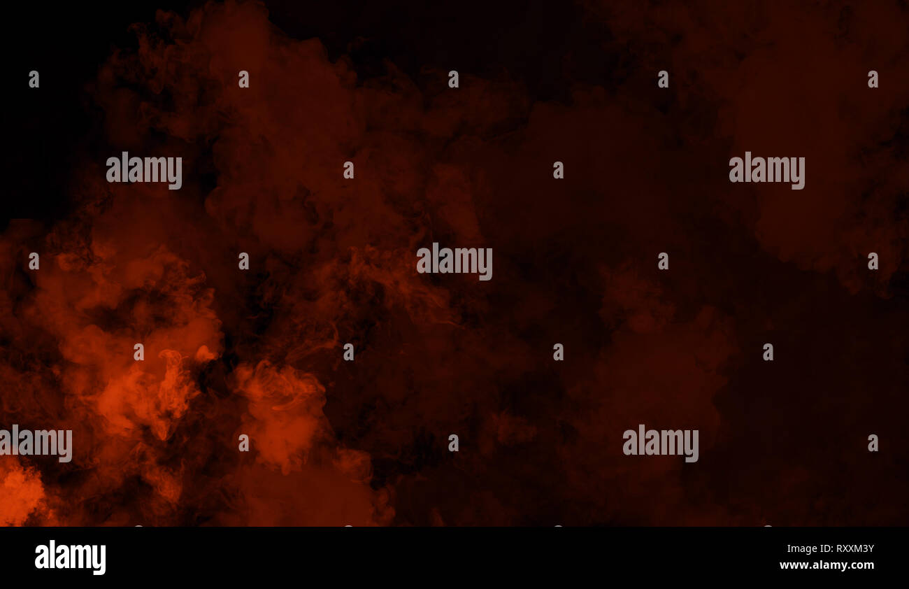 Fire smoke texture overlays on islotaed background. Misty background ...