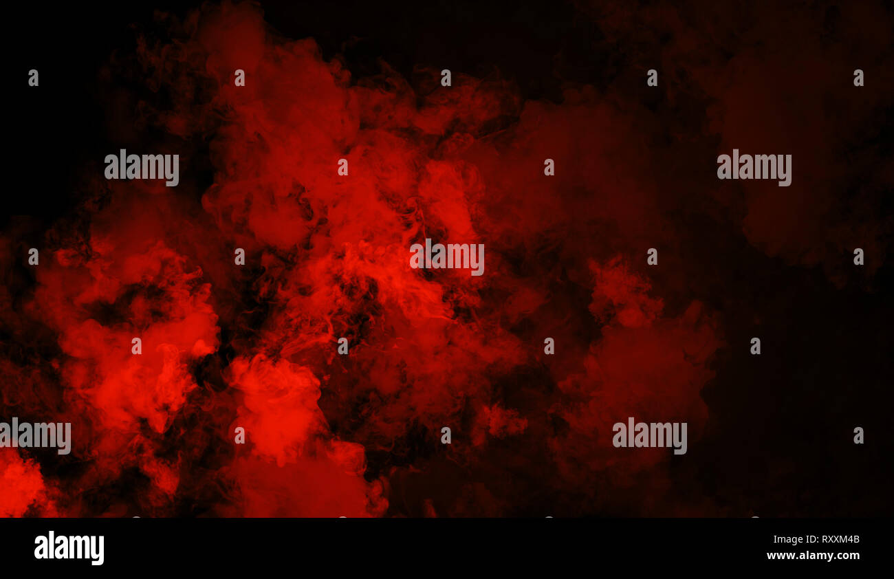 Red smoke texture on isolated background. Design texture element for ...