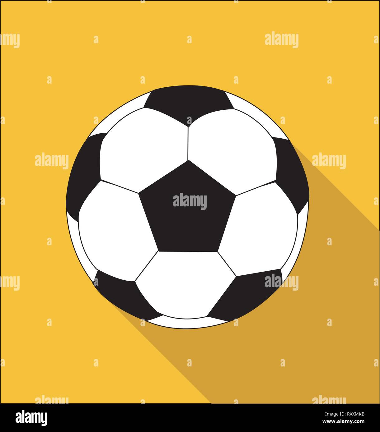 vector soccer ball flat style Stock Vector Image & Art - Alamy