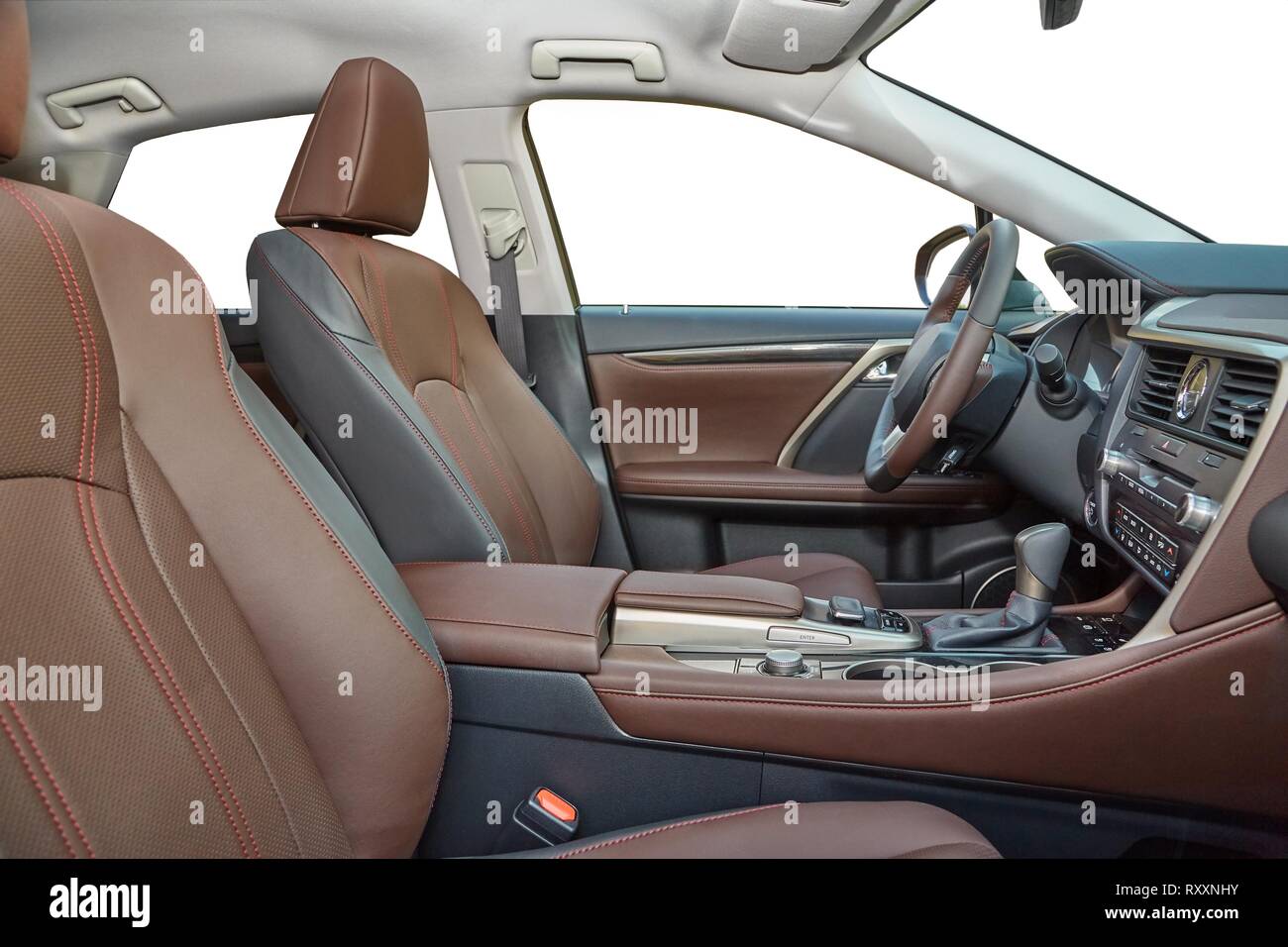 Car Interior Backseats Stock Photo - Alamy