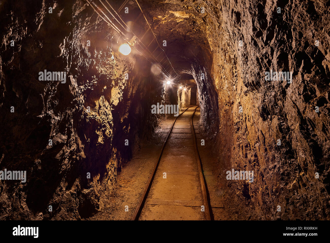Underground mining tunnel entrance hi-res stock photography and images ...