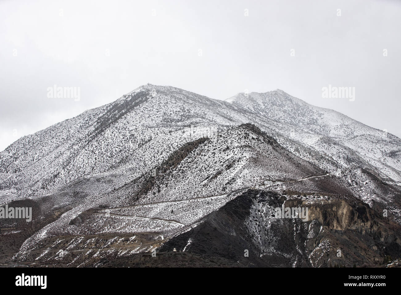 The beautiful landscape of Lower Mustang in Nepal Stock Photo - Alamy