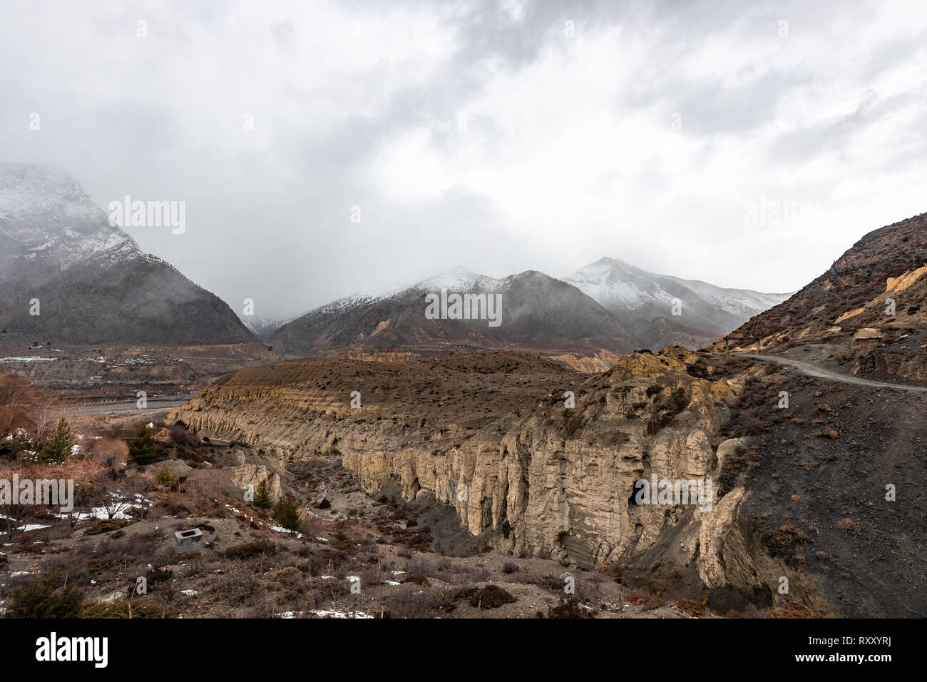 The beautiful landscape of Lower Mustang in Nepal Stock Photo - Alamy