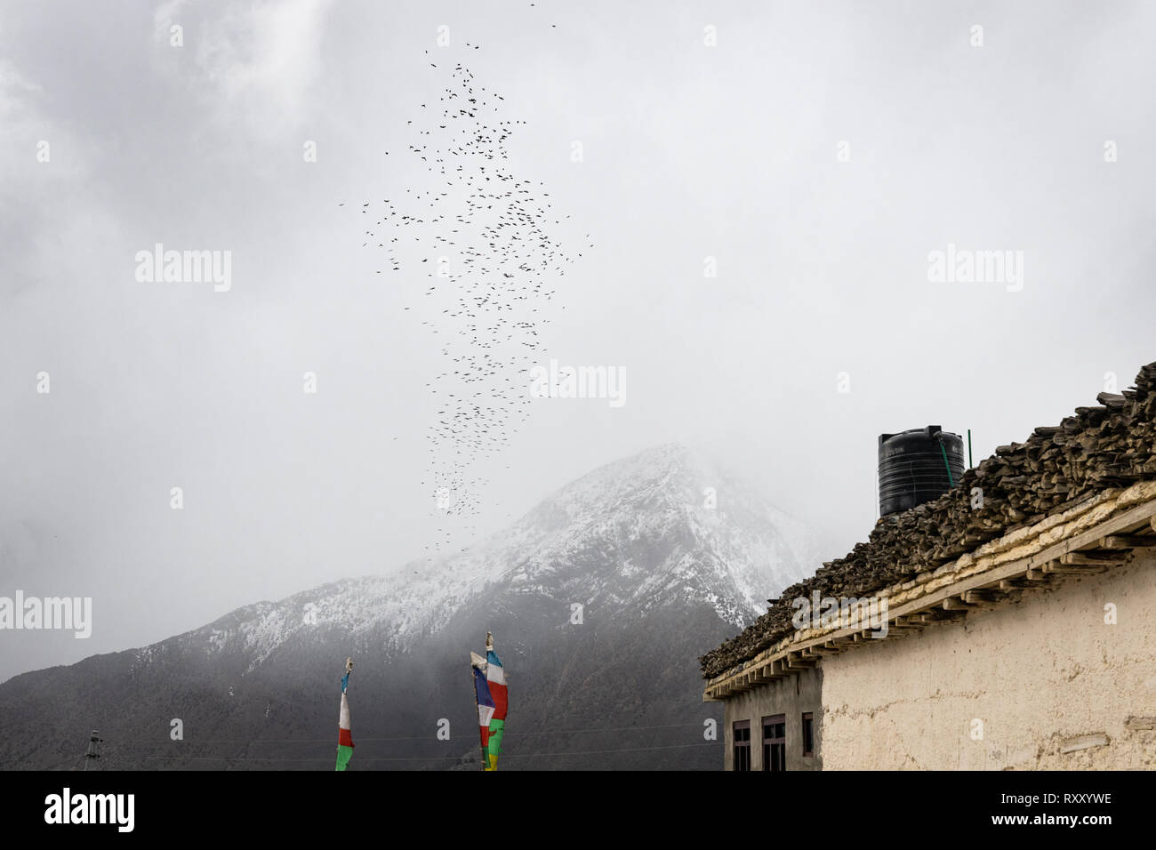 The beautiful village of Marpha in an off season setting Stock Photo ...