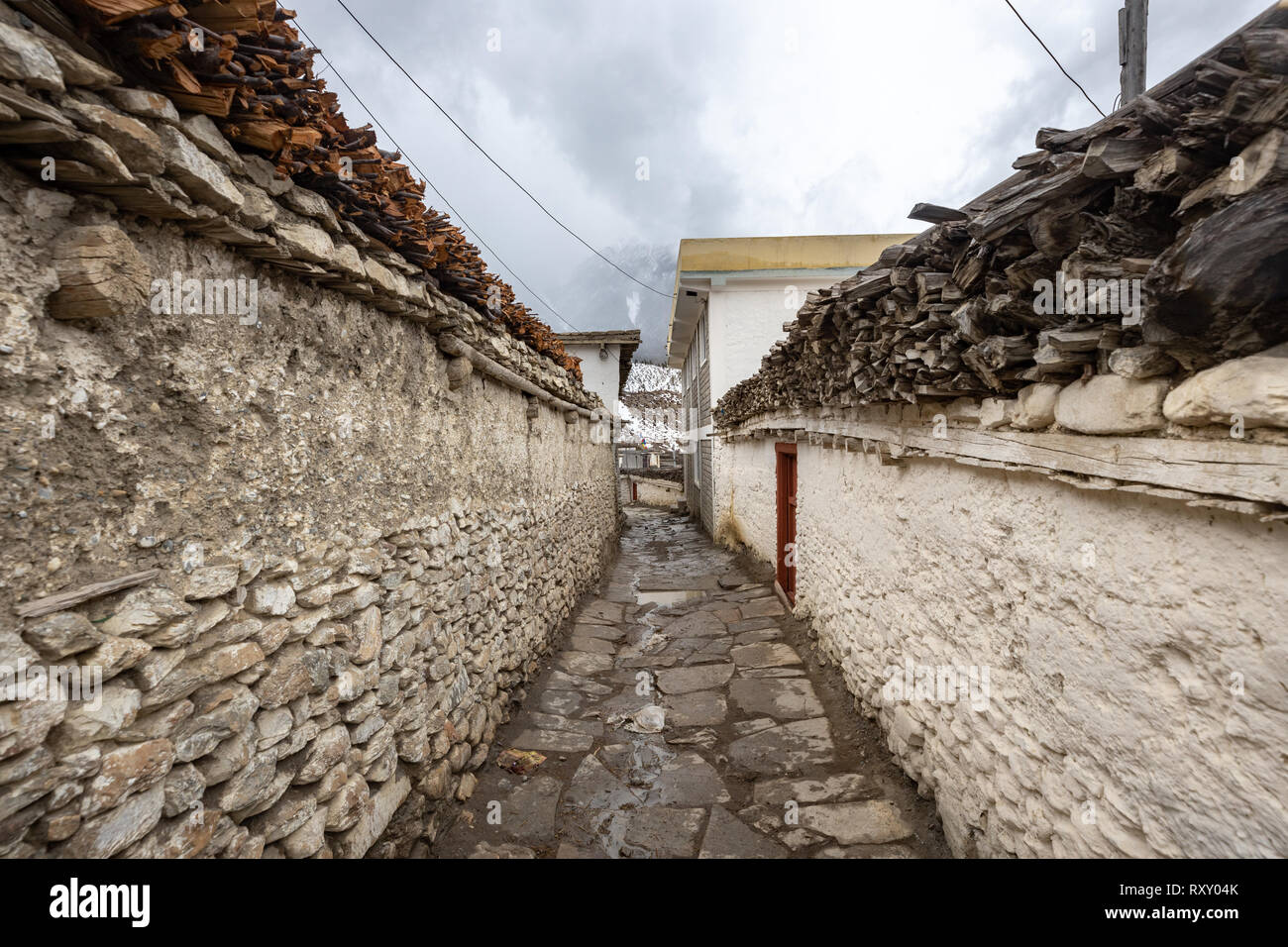The beautiful village of Marpha in an off season setting Stock Photo ...