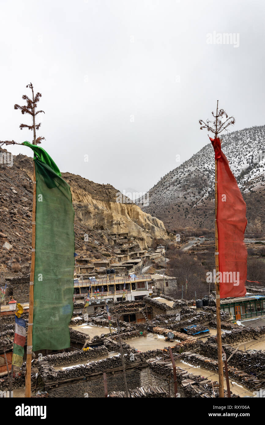 The beautiful village of Marpha in an off season setting Stock Photo ...