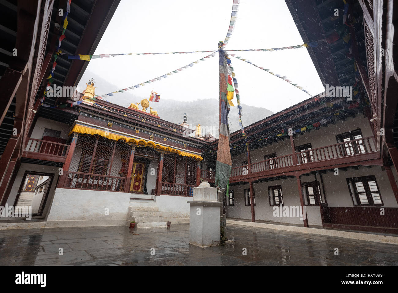 The beautiful village of Marpha in an off season setting Stock Photo ...