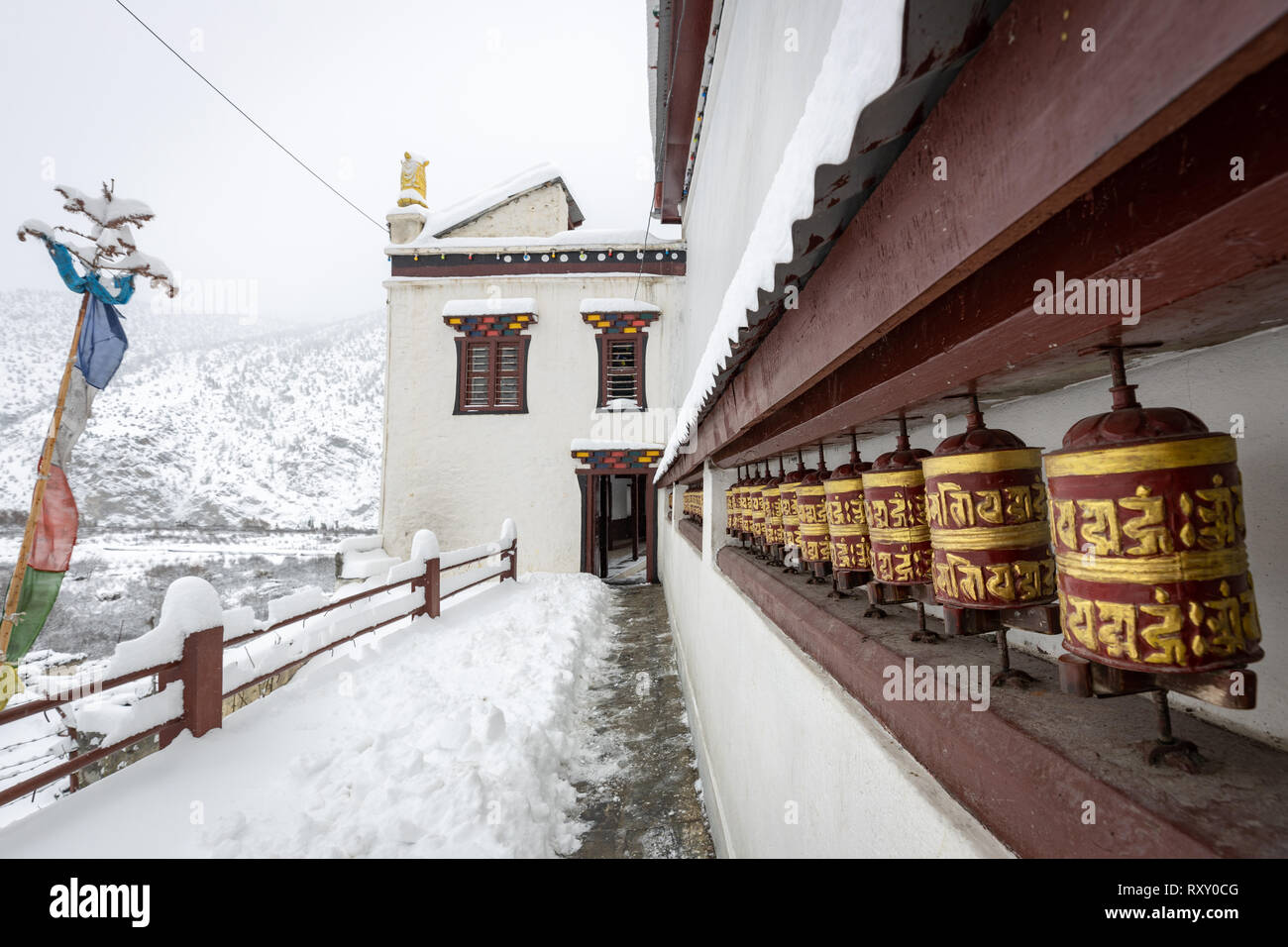The beautiful village of Marpha in an off season setting Stock Photo ...