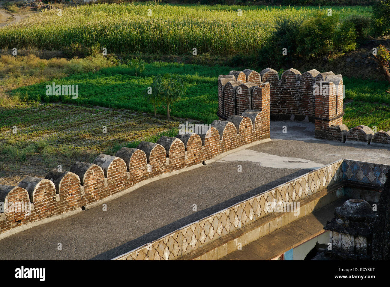 Vitthal Temple at Palashi, Parner, Ahmednagar, view from top showing ...