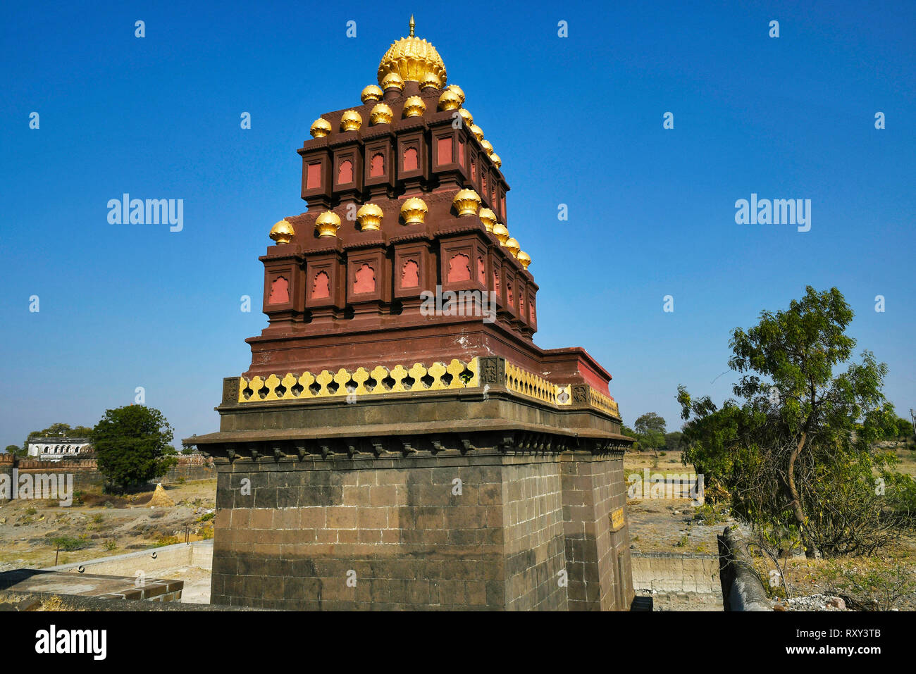 Shiva and Ganesh temple complex on the other side of river opposite ...