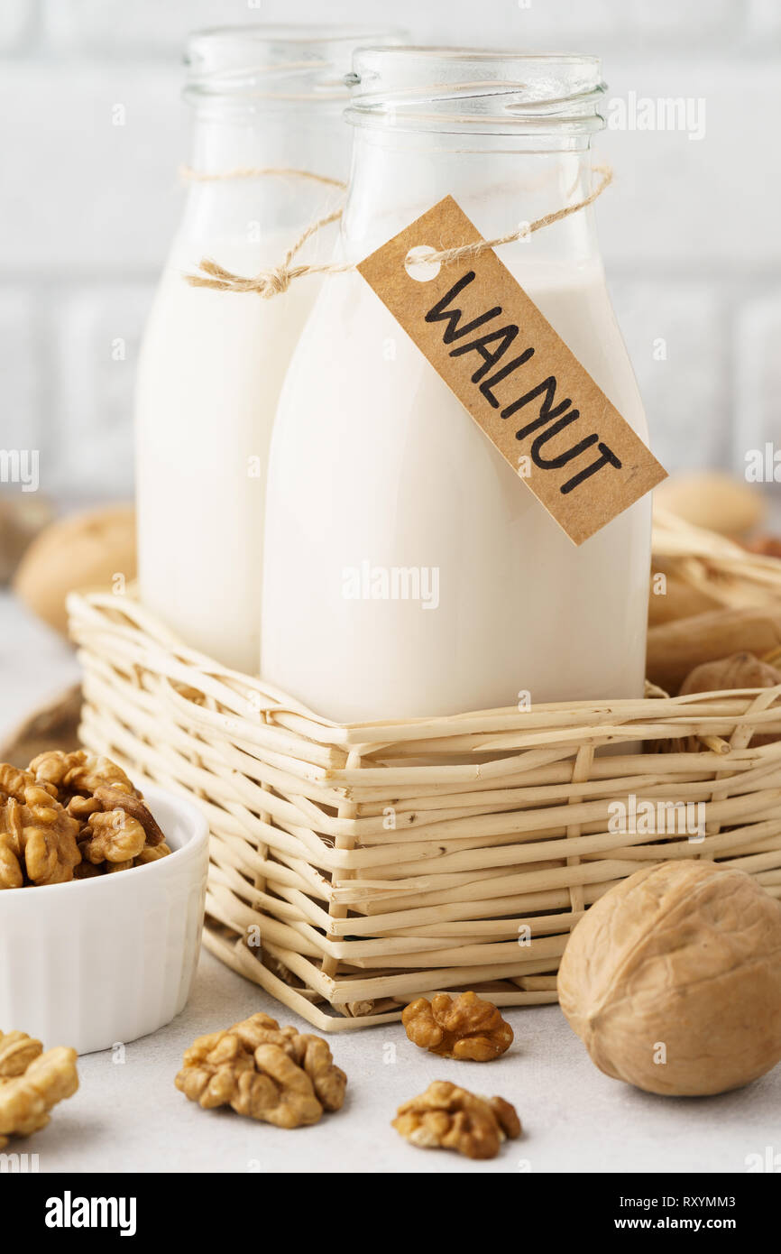 Walnut milk hi-res stock photography and images - Alamy