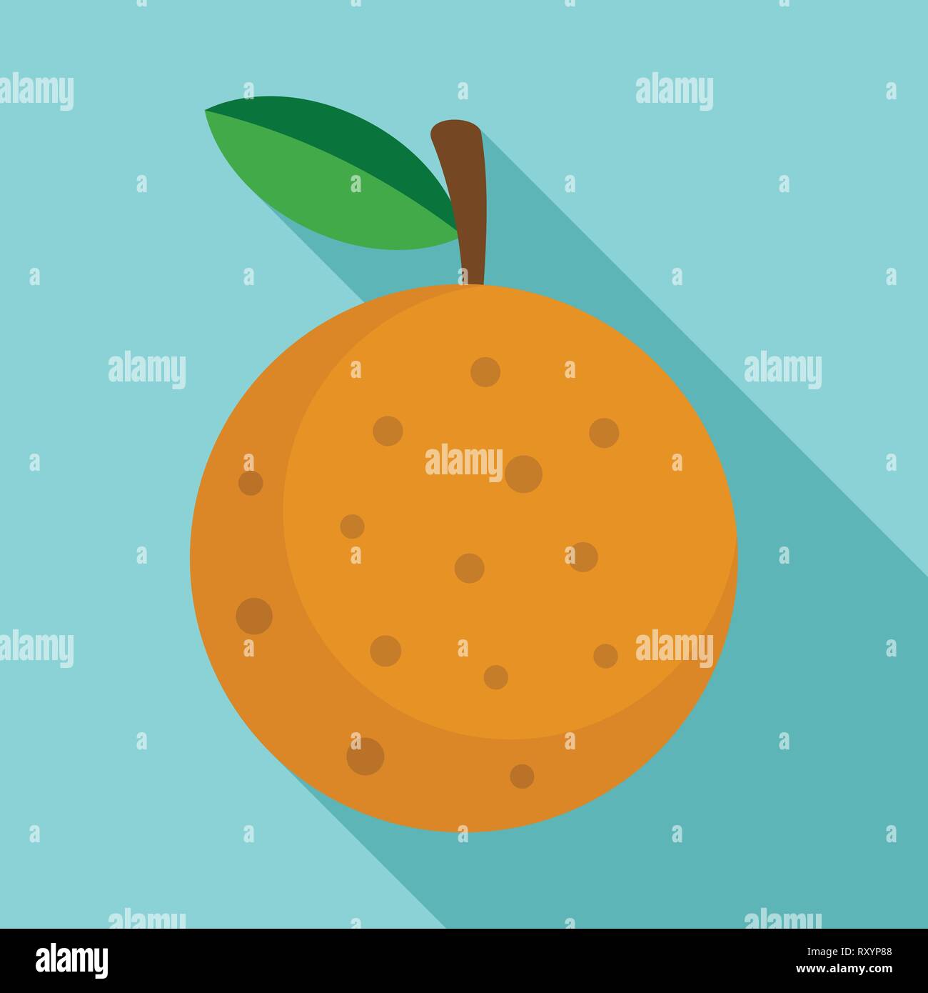 Whole longan icon. Flat illustration of whole longan vector icon for ...