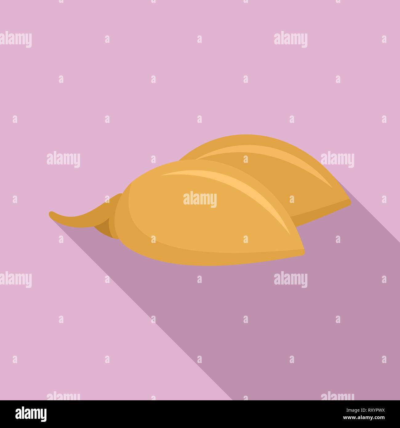 Rice raw seed icon. Flat illustration of rice raw seed vector icon for ...