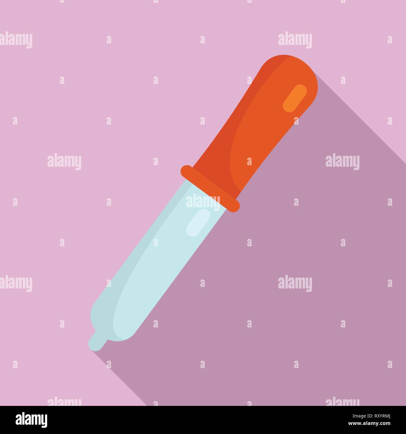 Lab pipette icon. Flat illustration of lab pipette vector icon for web ...