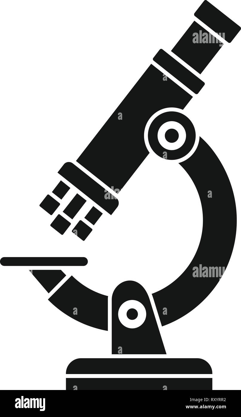 Microscope icon. Simple illustration of microscope vector icon for web ...
