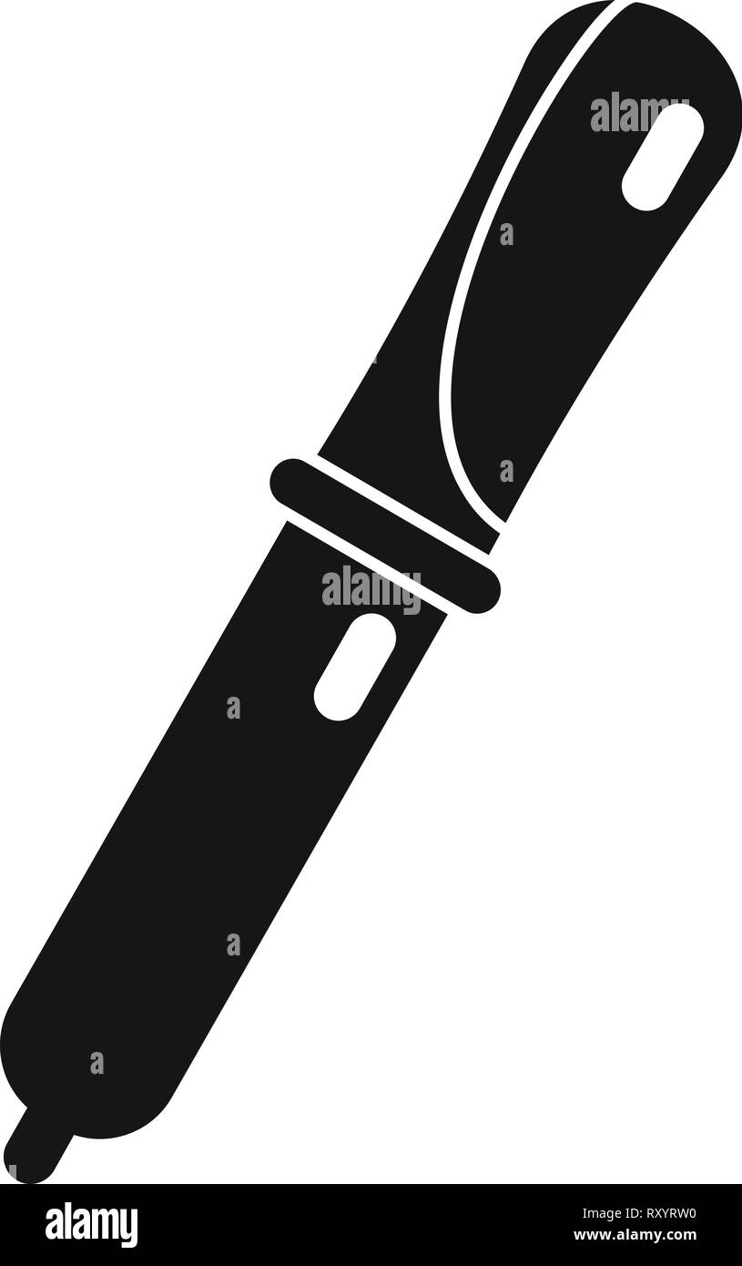 Lab pipette icon. Simple illustration of lab pipette vector icon for ...