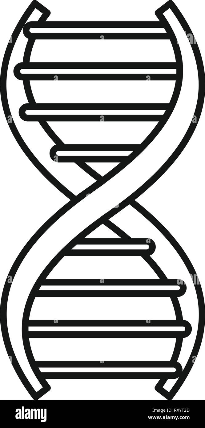 Dna formula icon. Outline dna formula vector icon for web design ...