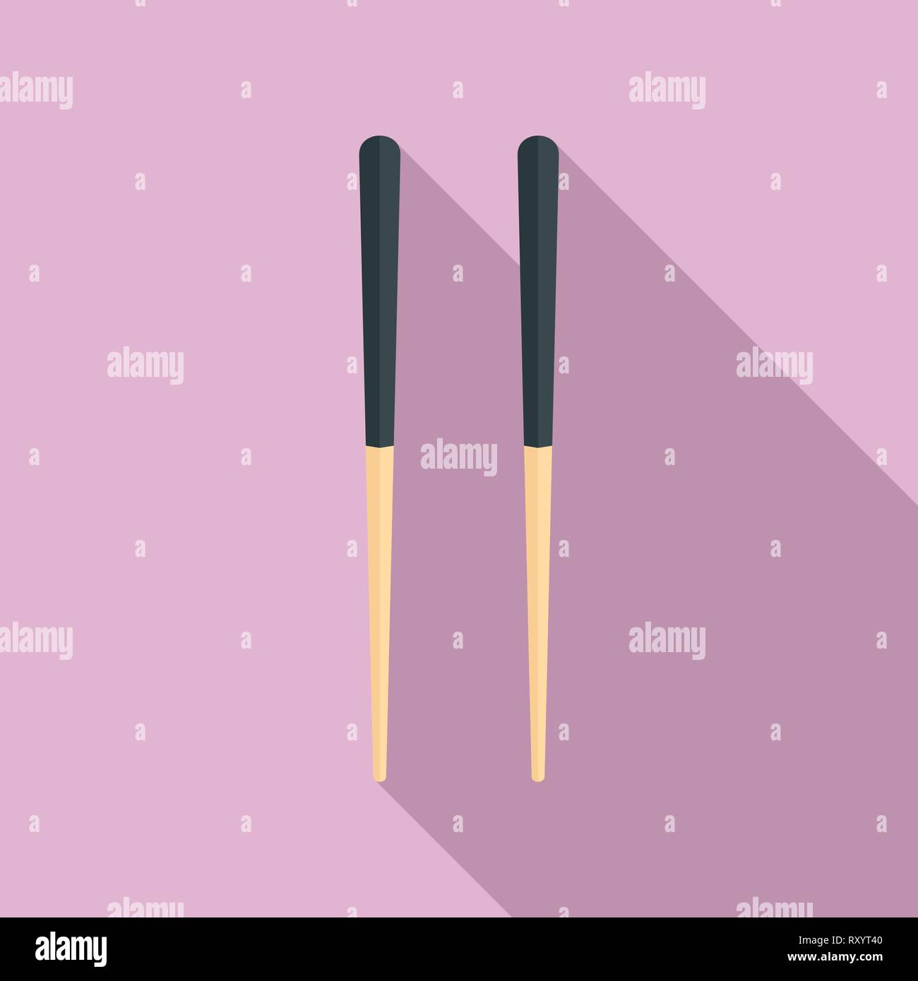 Japan chopsticks icon. Flat illustration of japan chopsticks vector ...