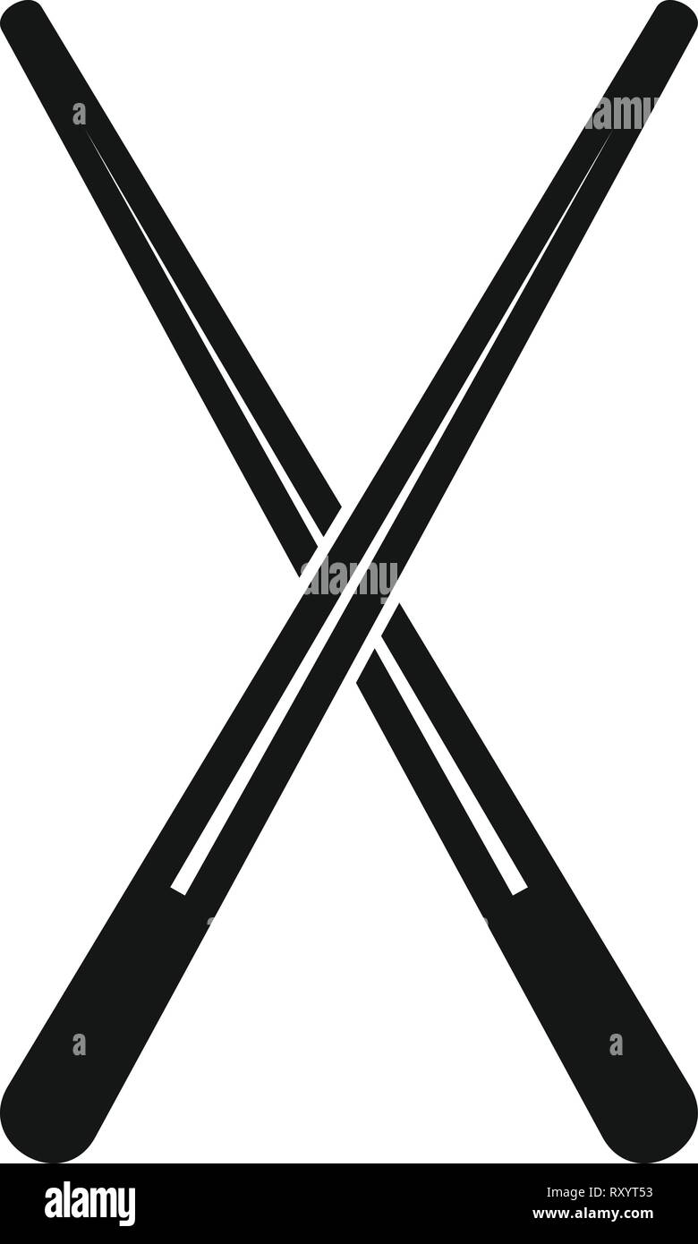 Chopsticks icon. Simple illustration of chopsticks vector icon for web ...