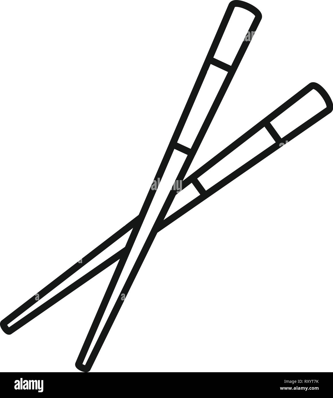 Japan chopsticks icon. Outline japan chopsticks vector icon for web ...