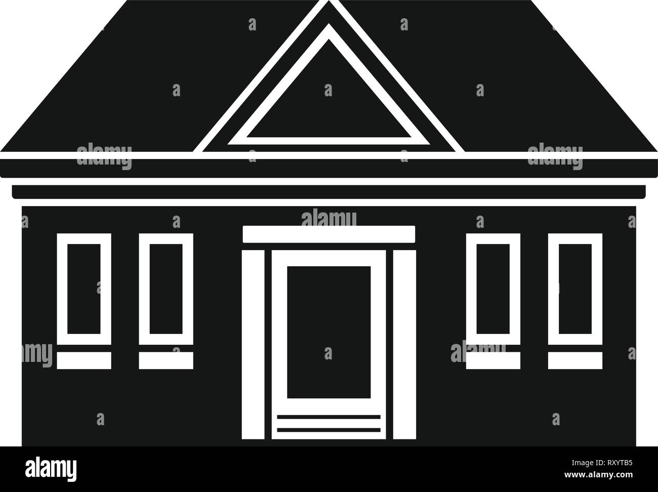 Courthouse icon. Simple illustration of courthouse vector icon for web ...