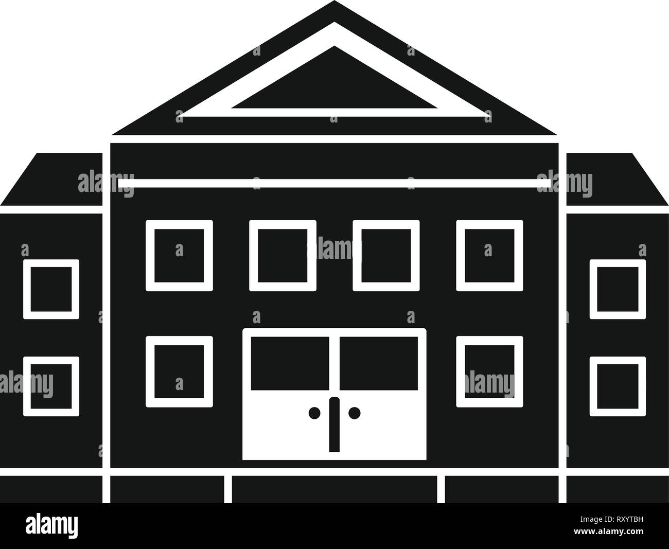 Courthouse building icon. Simple illustration of courthouse building ... Courthouse building icon. Simple illustration of courthouse building ...