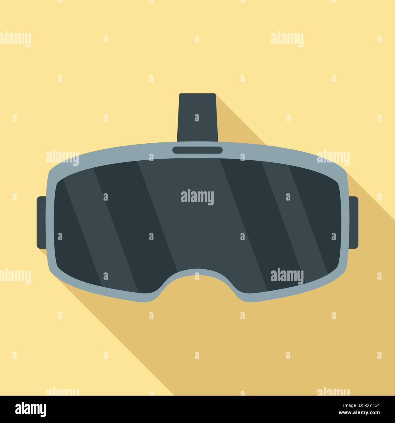 Vr helmet icon. Flat illustration of vr helmet vector icon for web ...