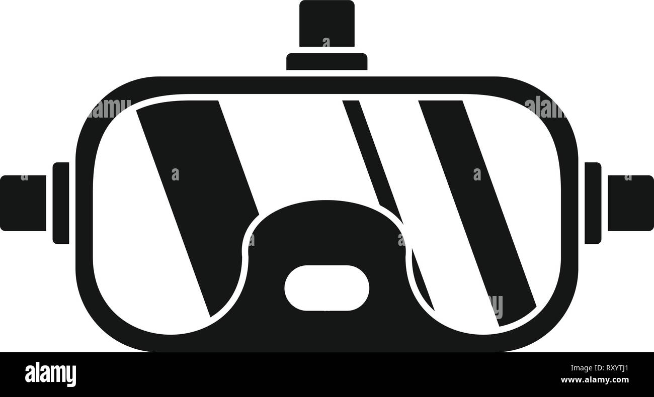 Vr glasses icon. Simple illustration of vr glasses vector icon for web ...