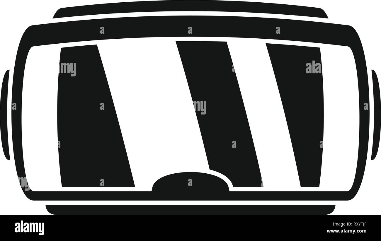 Lens game goggles icon. Simple illustration of lens game goggles vector ...