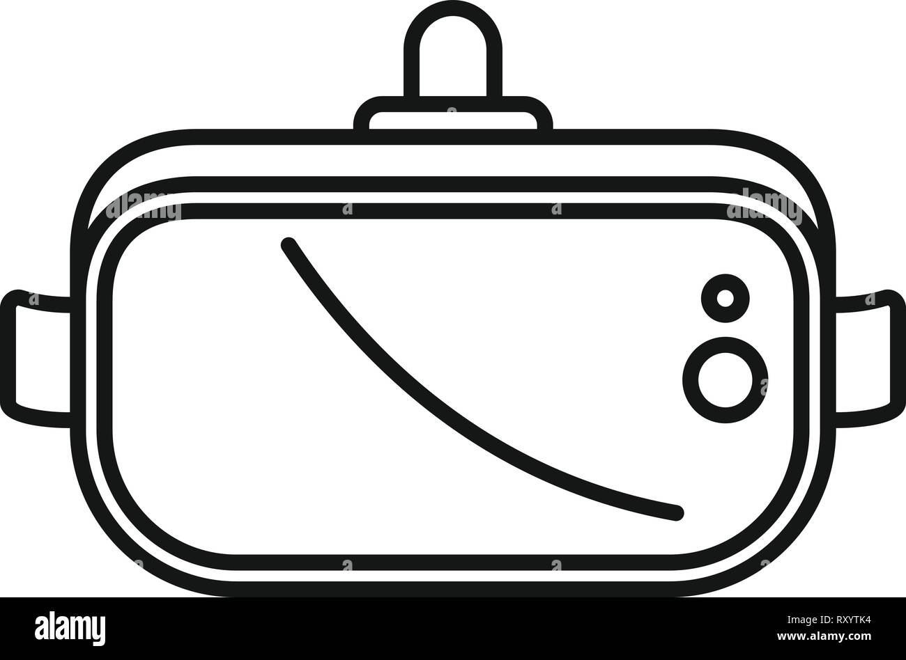 Vr glasses icon. Outline vr glasses vector icon for web design isolated ...