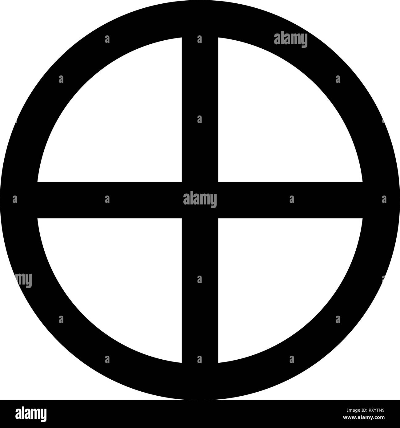 Cross round circle on bread concept parts body Christ Infinity sign in ...