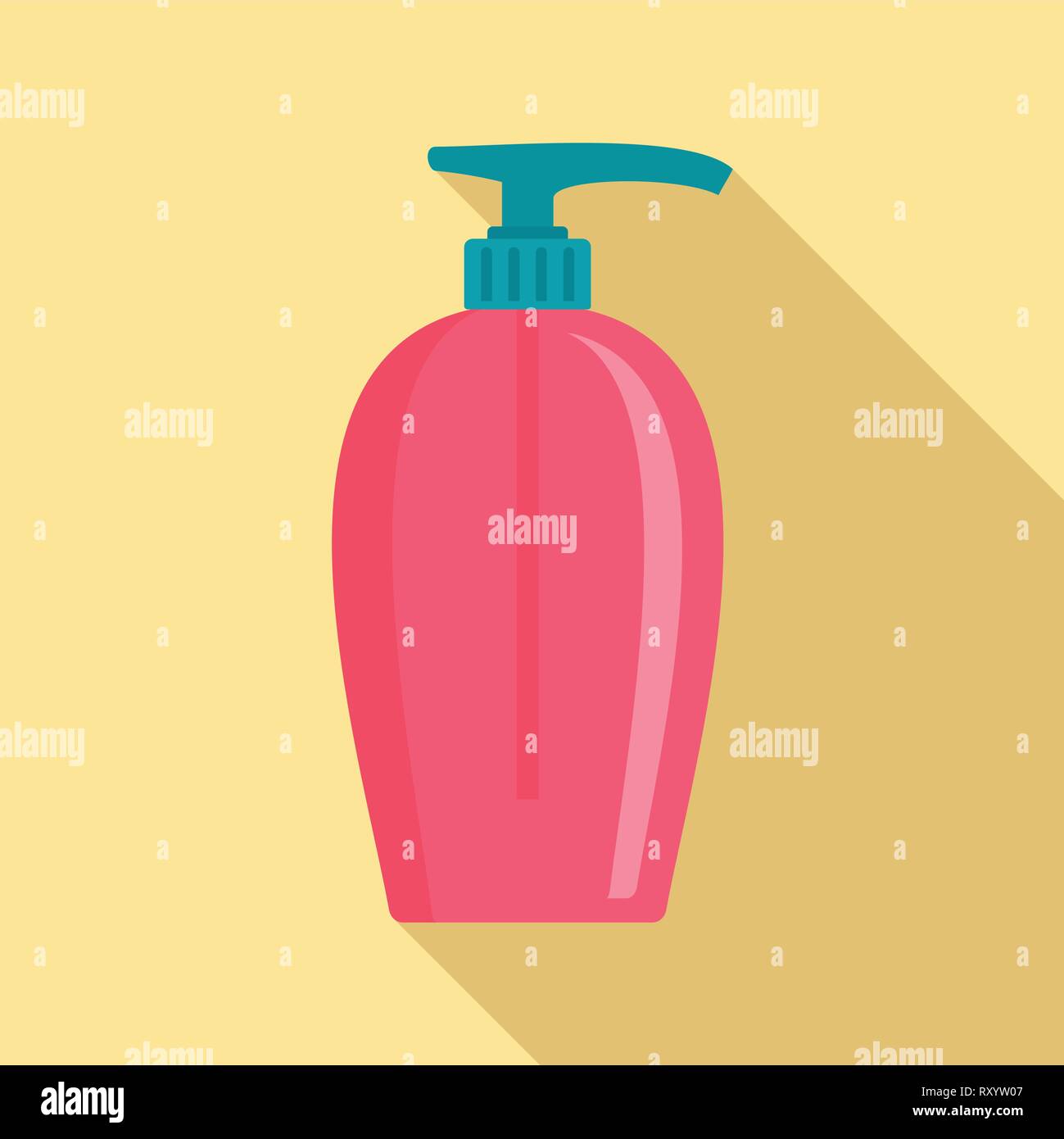 Soap dispenser icon. Flat illustration of soap dispenser vector icon ...
