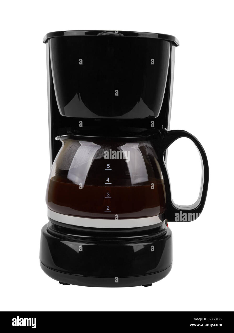 Coffee maker isolated on a white background Stock Photo - Alamy