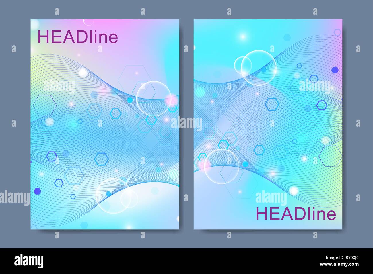 Modern vector templates for brochure, cover, banner, flyer, annual ...