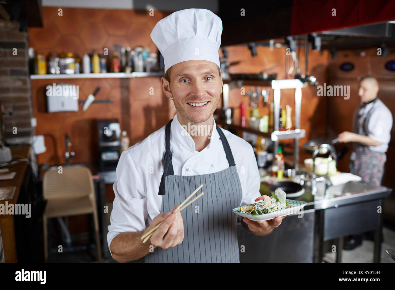 Professional Asian Food Chef Stock Photo - Alamy