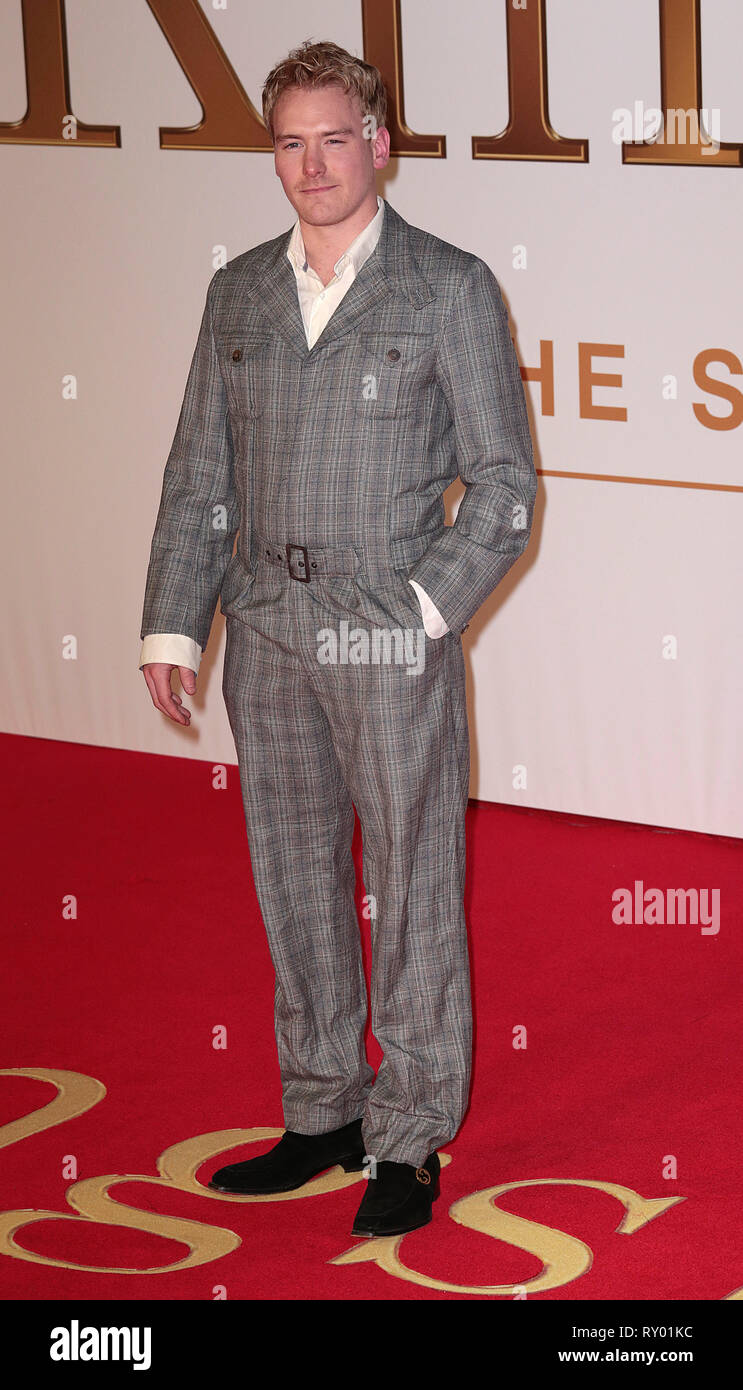 Nicholas banks attending the world premiere of kingsman hi-res stock ...