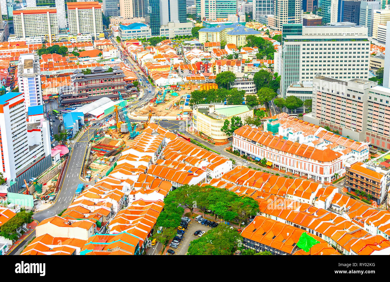 Downtown chinatown district hi-res stock photography and images - Alamy