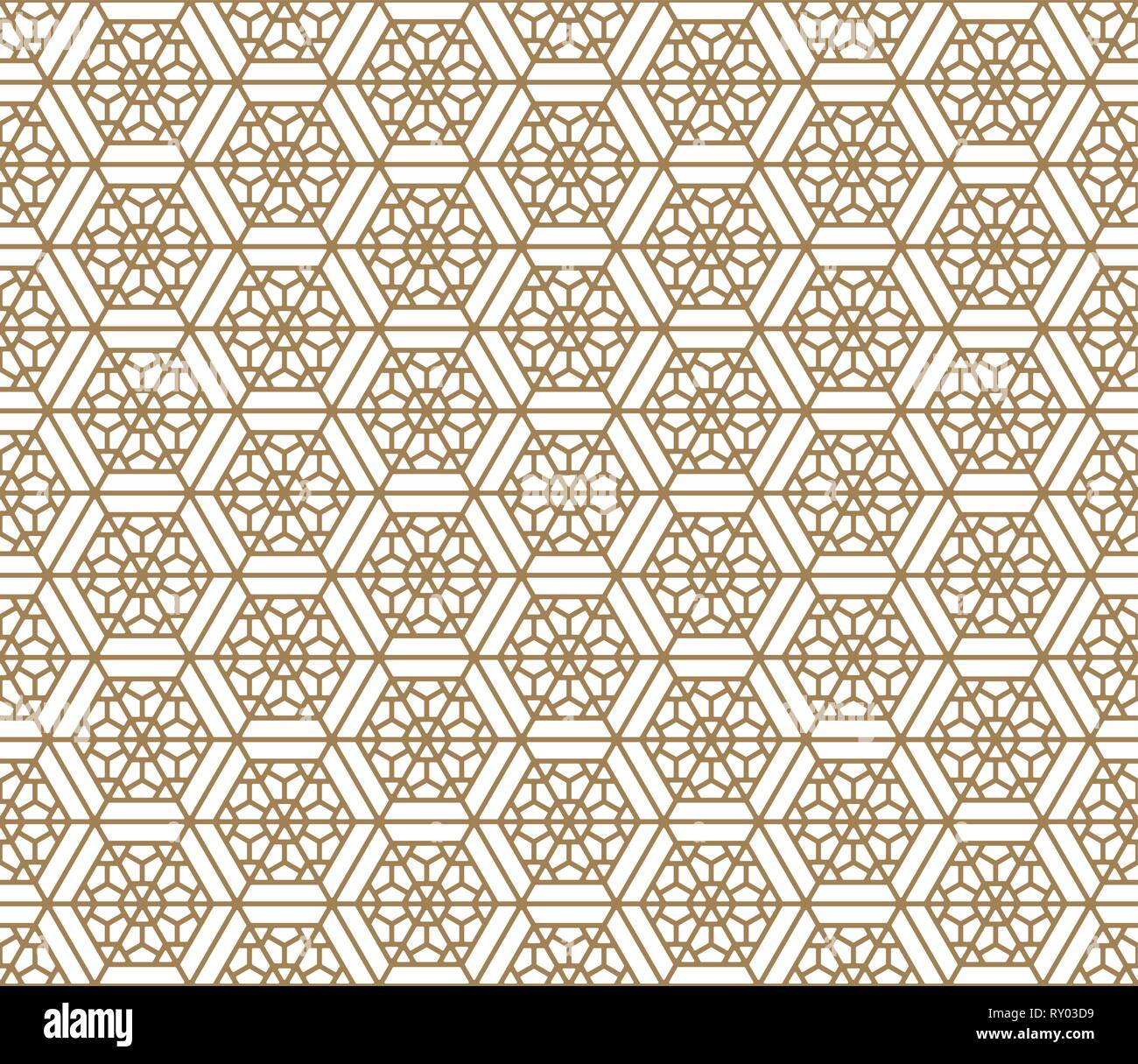 Japanese seamless pattern in style Kumiko.For template,fabric,shoji ...
