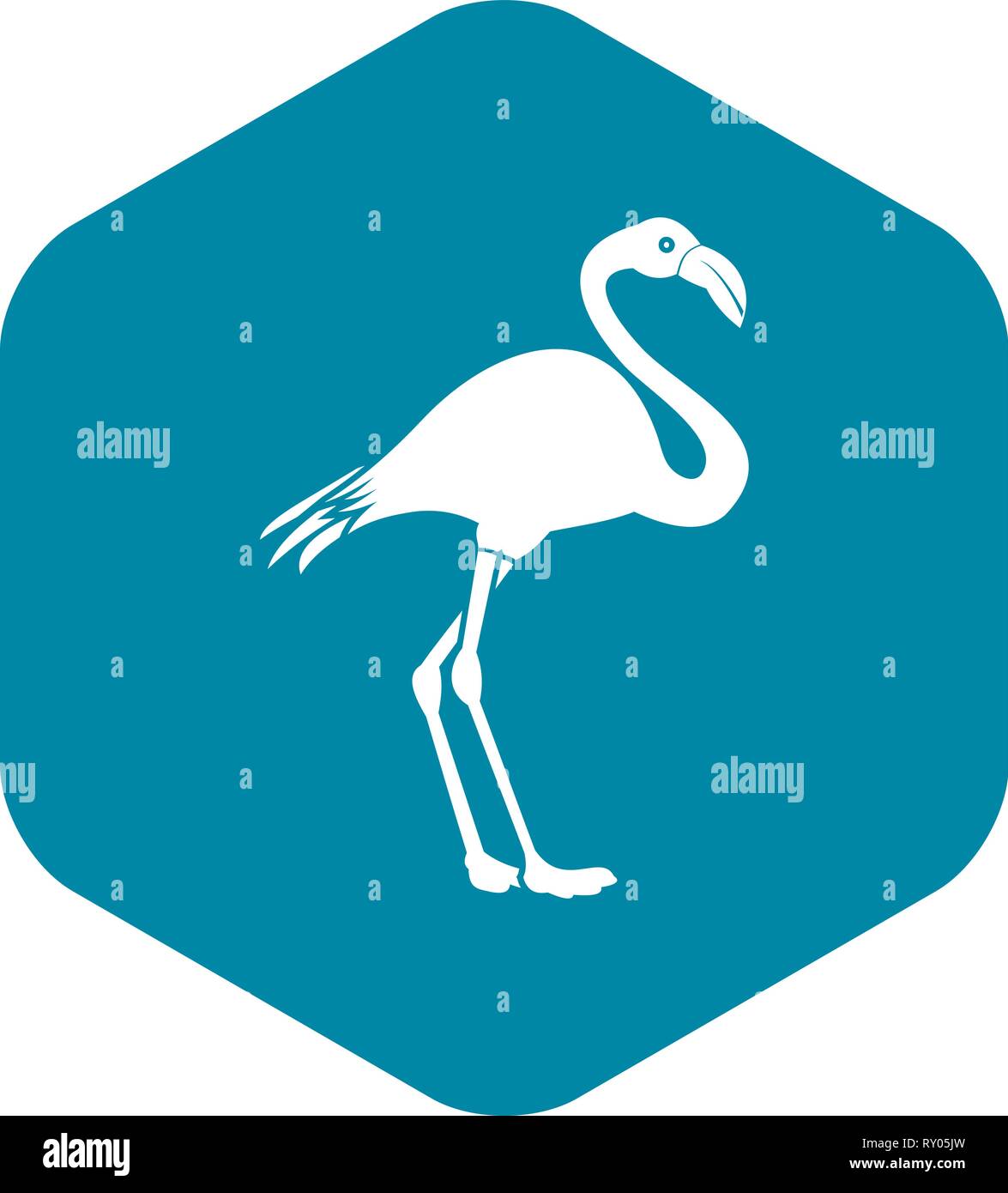 Flamingo icon, simple style Stock Vector Image & Art - Alamy