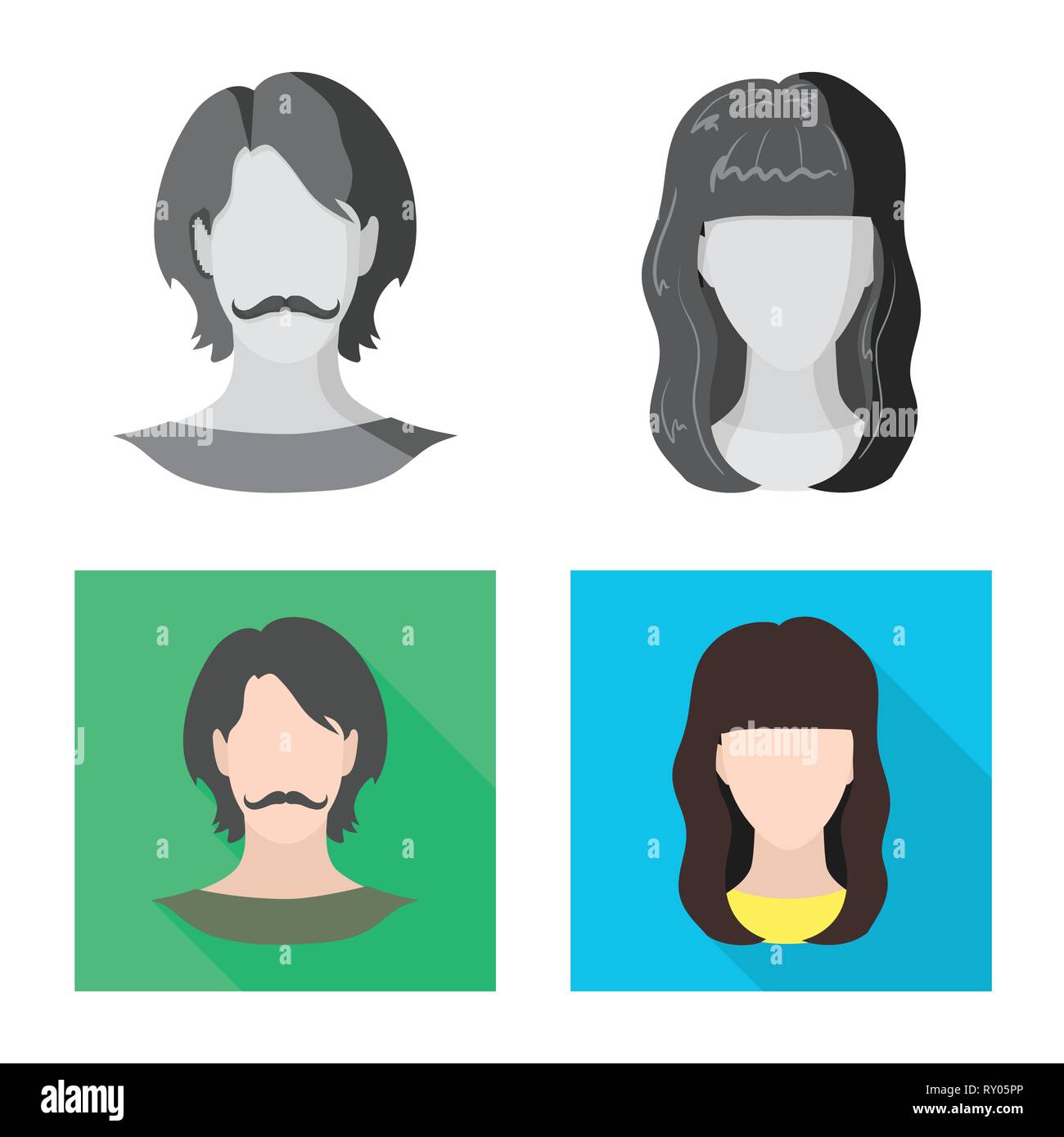 Isolated object of professional and photo symbol. Set of professional ...