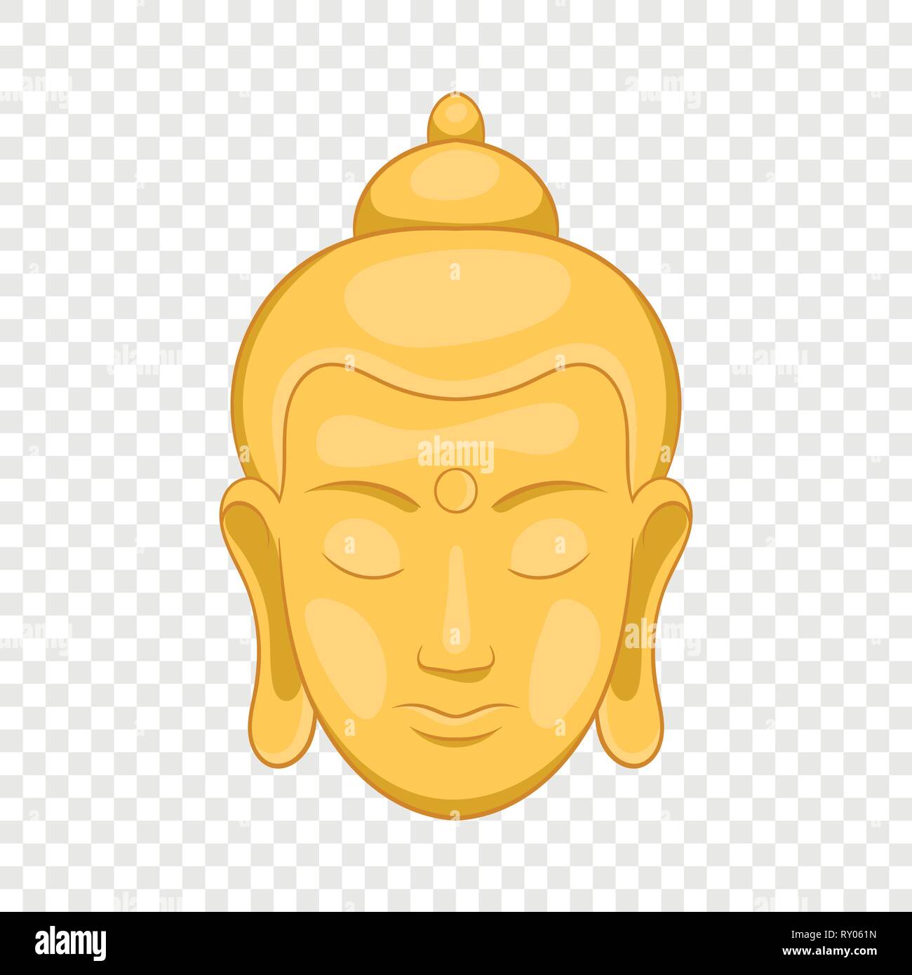 Head of Buddha icon, cartoon style Stock Vector Image & Art - Alamy