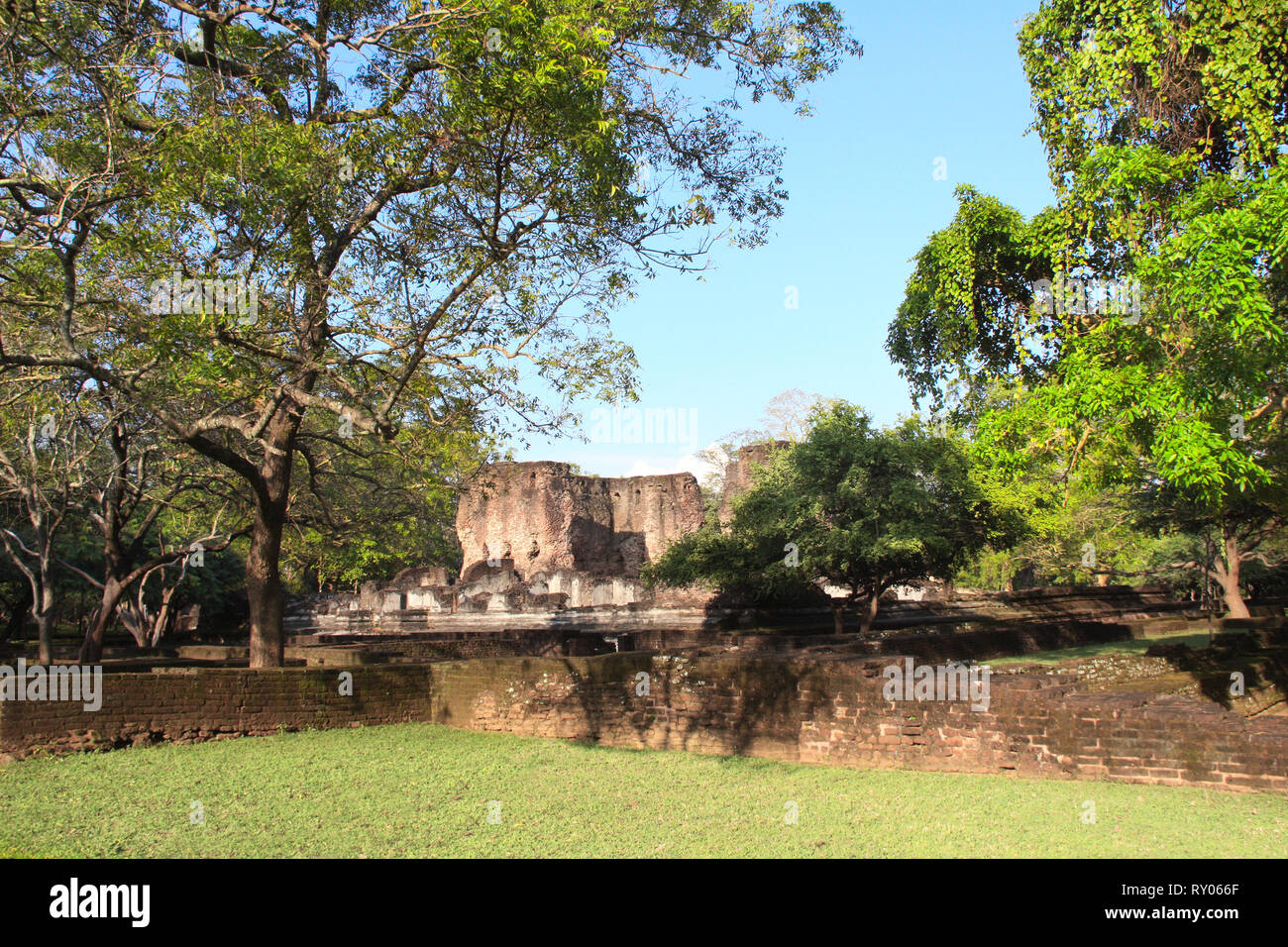 Ruins of Royal Palace of King Parakramabahu, Polonnaruwa, Sri Lanka ...
