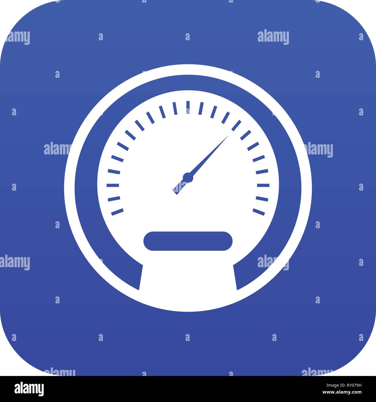 Speedometer icon digital blue Stock Vector Image & Art - Alamy