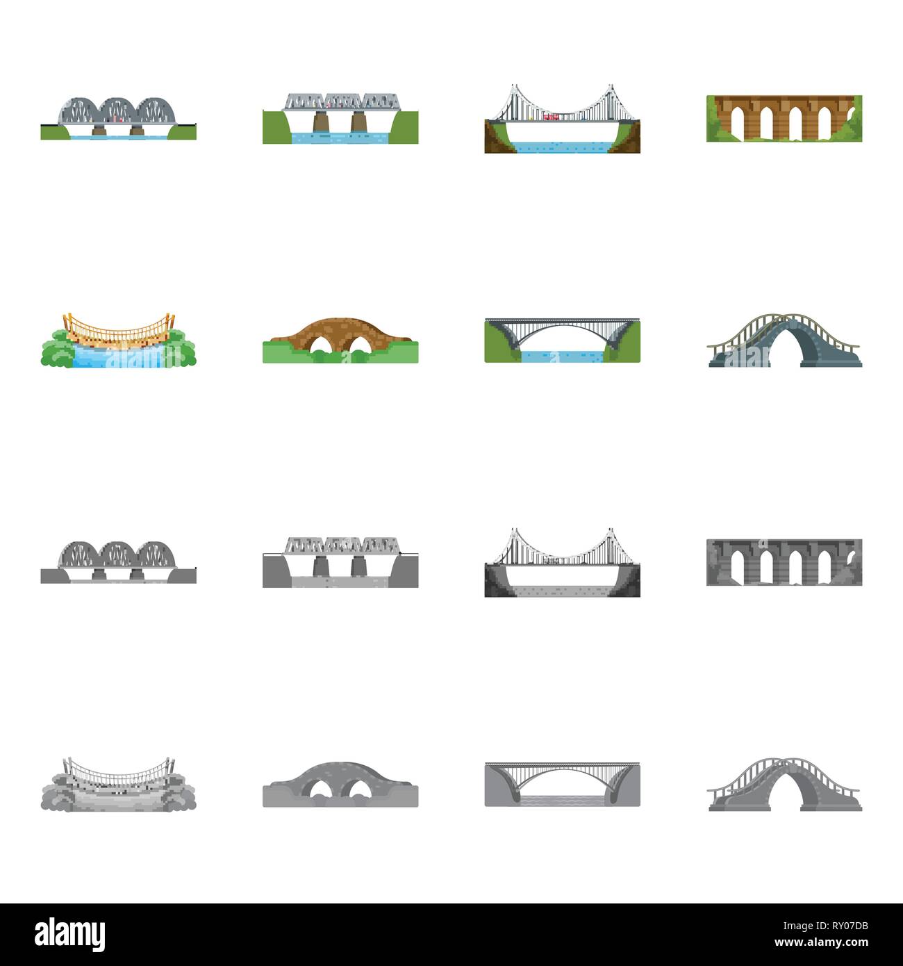 Isolated Object Of Connection And Design Icon Set Of Connection And Side Stock Vector