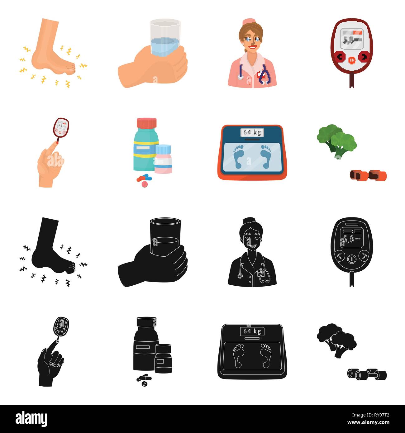 foot,water,nurse,glucometer,bottle,Libra,broccoli,flatfoot,drink,doctor ...