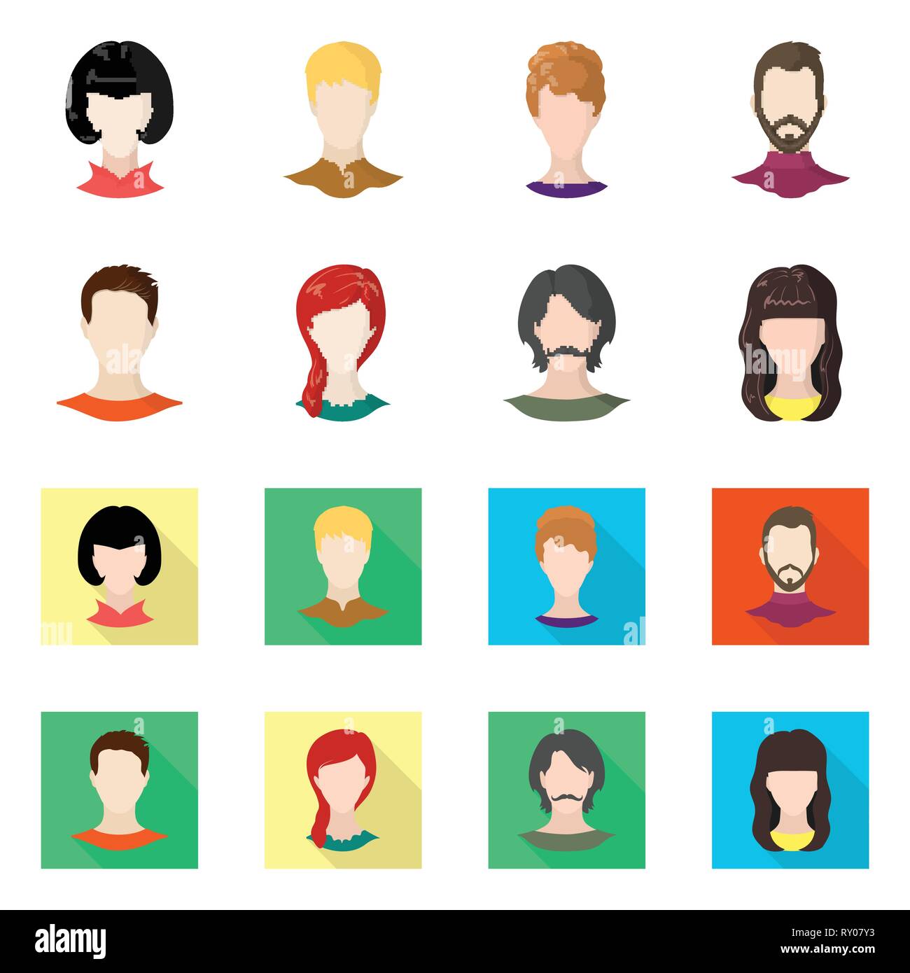 Isolated object of professional and photo logo. Collection of ...