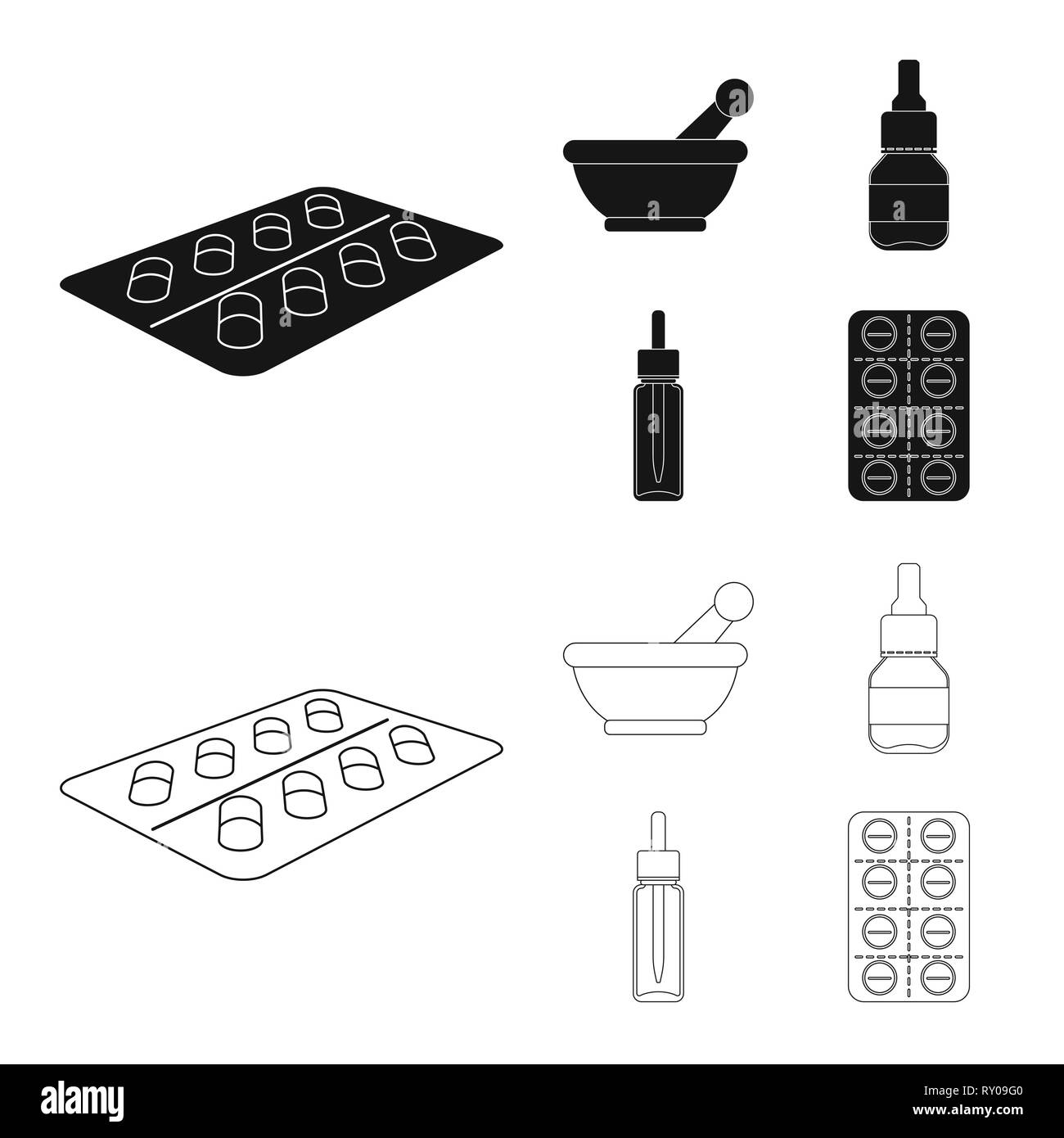 pill,vial,pack,bowl,drops,spray,capsule,pestle,dropper,bottle,mortar ...