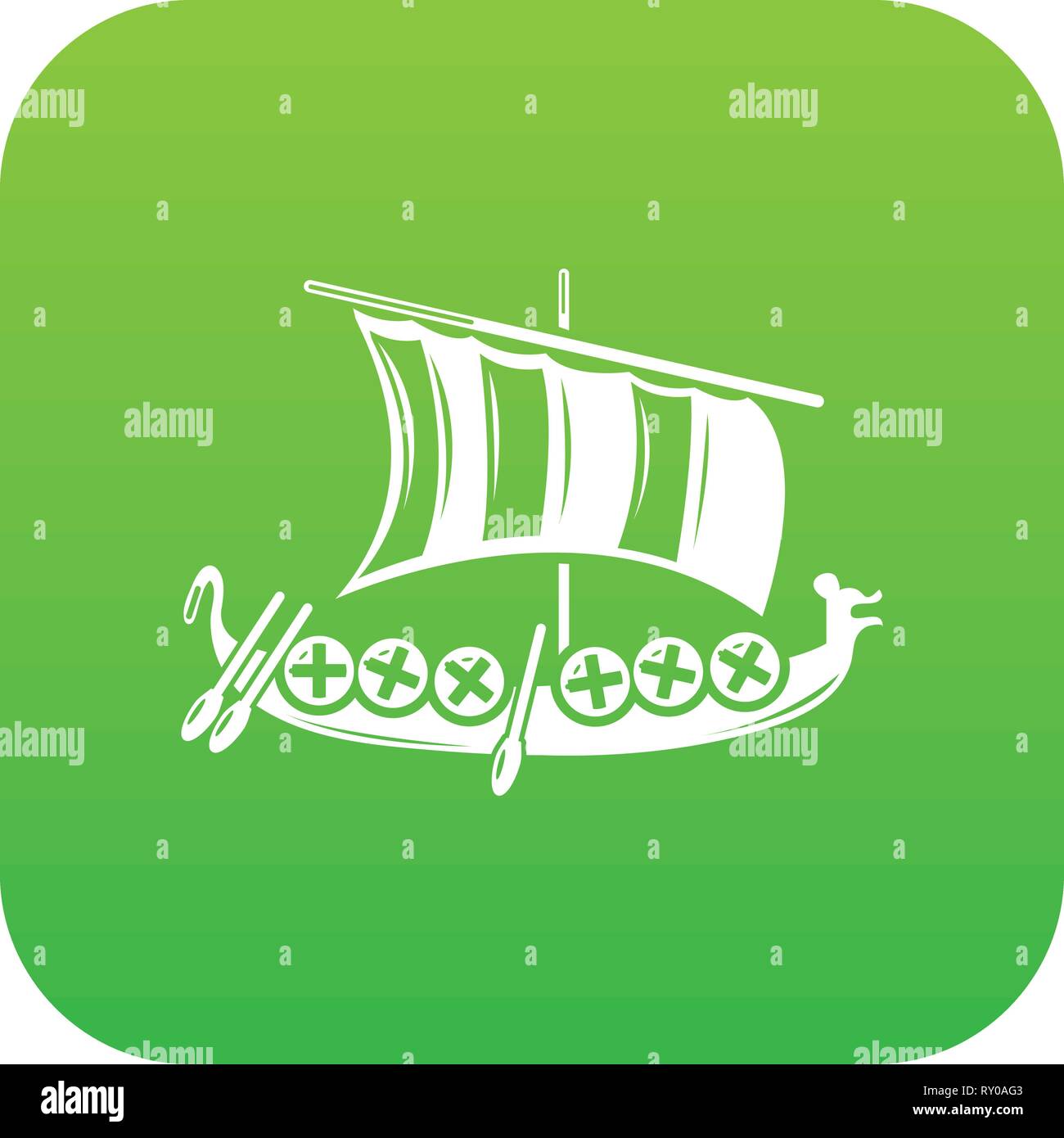 Viking ship icon, simple style Stock Vector Image & Art - Alamy