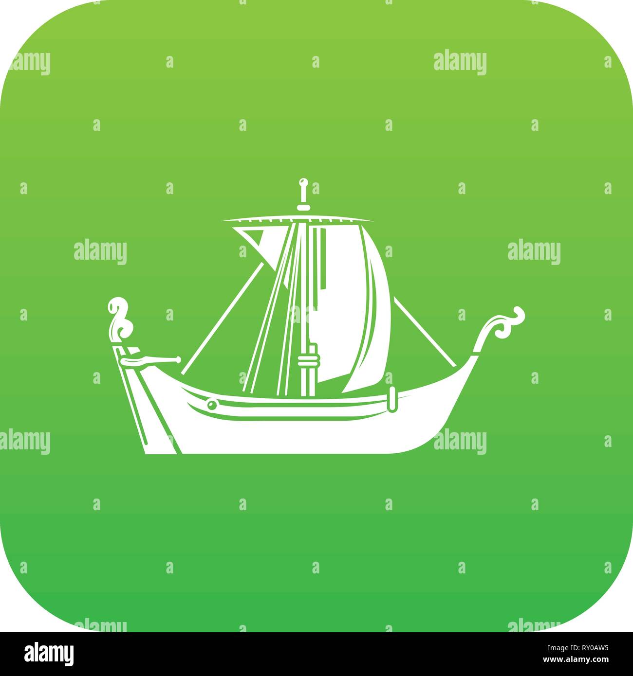 Pirate ship icon, simple style Stock Vector Image & Art - Alamy